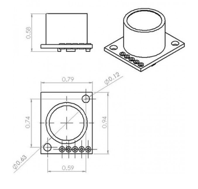 SRF02 초음파센서 [SEN0005] / 디바이스마트