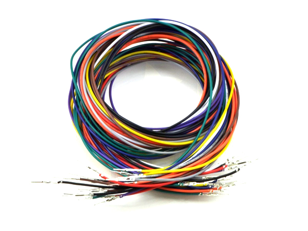 Wires with Pre-crimped Terminals 20-Piece Rainbow Assortment M-M 36 : 컴퓨존