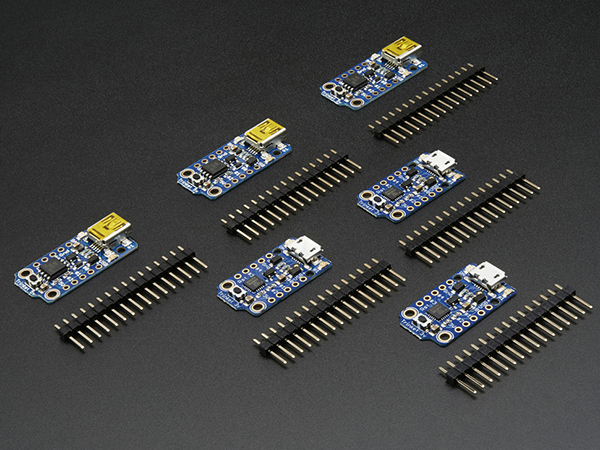 Trinket 6-Pack - 3 x 3.3V and 3 x 5V Trinkets [ada-1509] / 디바이스마트