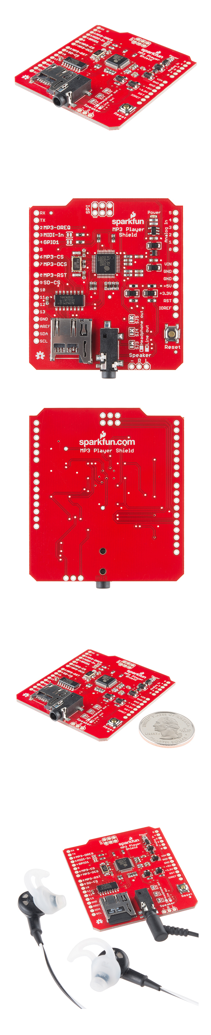 SparkFun MP3 Player Shield [DEV-12660] / 디바이스마트