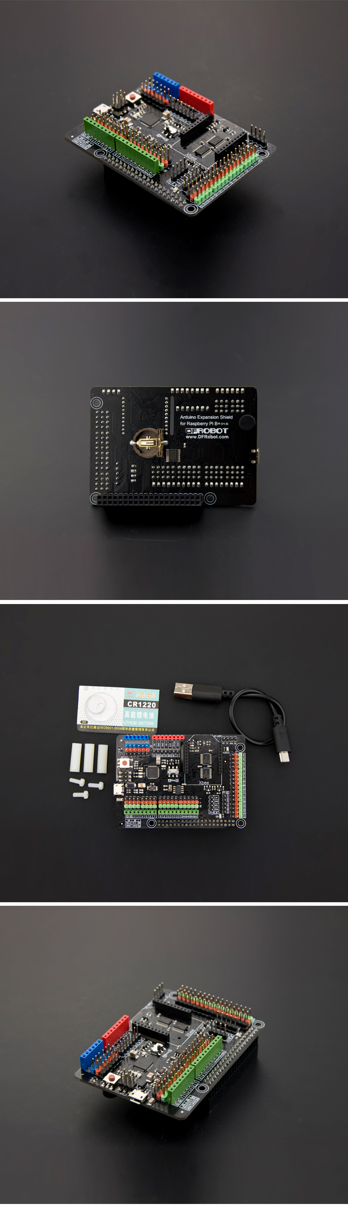 라즈베리파이용 아두이노 실드 Arduino Shield for Raspberry Pi B+/2B/3B [DFR0327] / 디바이스마트