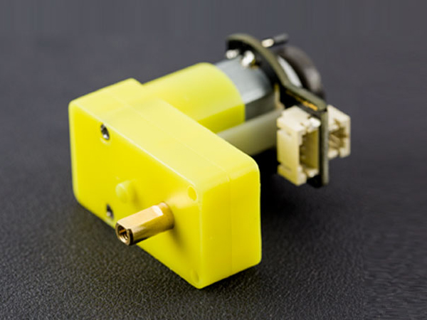 TT Geared Motor with Encoder (6V 160RPM 120:1 L Shape) [FIT0458] / 디바이스마트