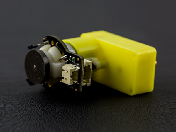 TT Geared Motor with Encoder (6V 160RPM 120:1 L Shape) [FIT0458] / 디바이스마트