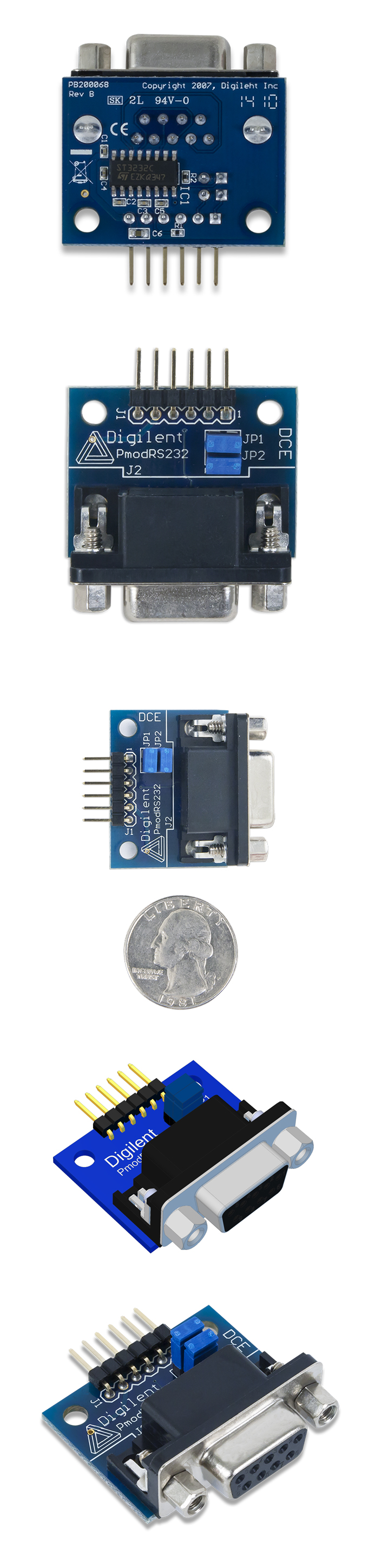 Pmod RS232: Serial Converter and Interface Standard 410-068 / 디바이스마트
