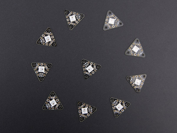 Triangle RGB LED Brick - WS2812B Breakout(10 PCs pack) [114990191] / 디바이스마트