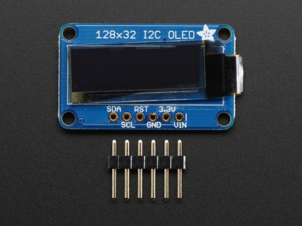 Monochrome 128x32 I2C OLED graphic display [ada-931] / 디바이스마트