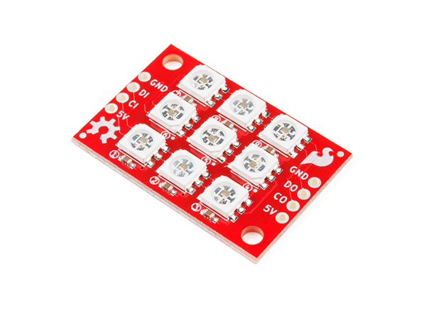 스파크펀 3x3 사각형 APA102C LED 모듈 SparkFun Lumenati 3x3 [COM-14360] / 디바이스마트