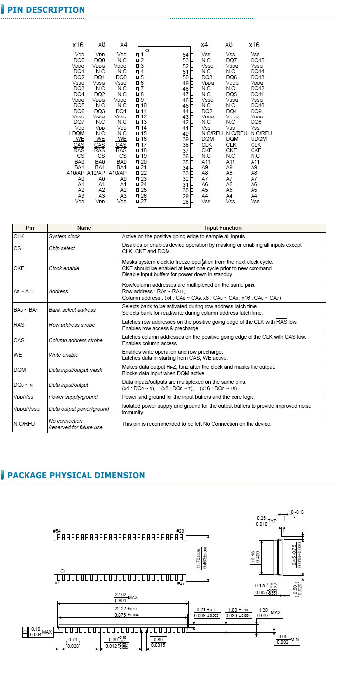 K4S641632H-UC75 / 디바이스마트