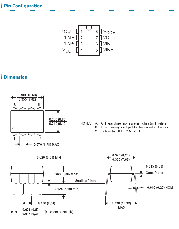 TL082CP / 디바이스마트