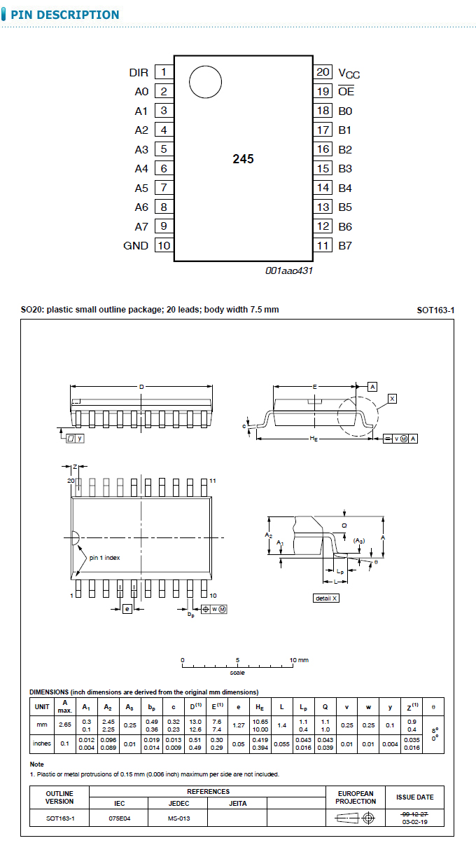 74HCT245D(SO20) / 디바이스마트