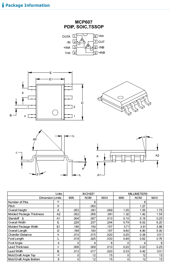 MCP607-I/SN / 디바이스마트