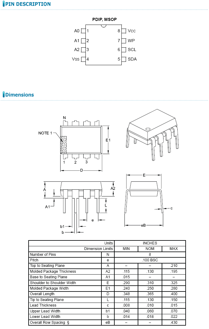 24LC02B-I/P / 디바이스마트