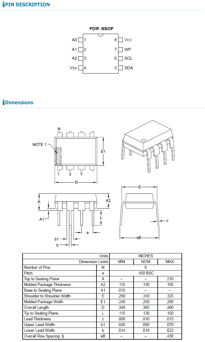 24LC32A-I/P / 디바이스마트