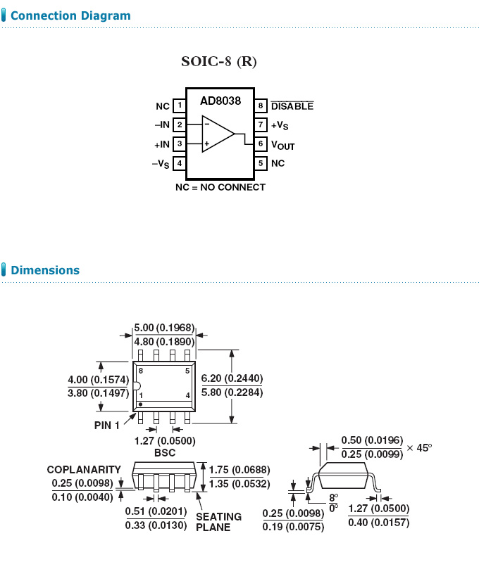 AD8039ARZ / 디바이스마트