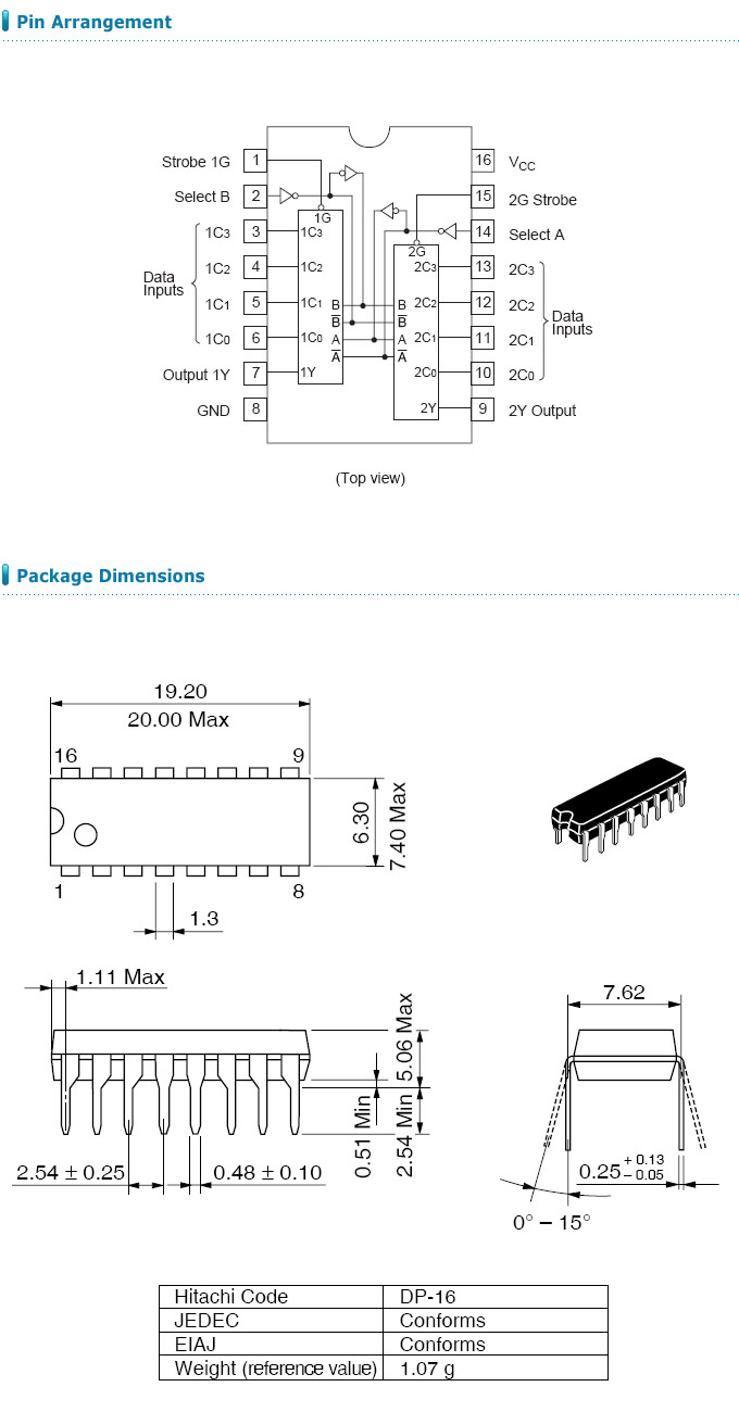 74LS153N (DIP) / 디바이스마트