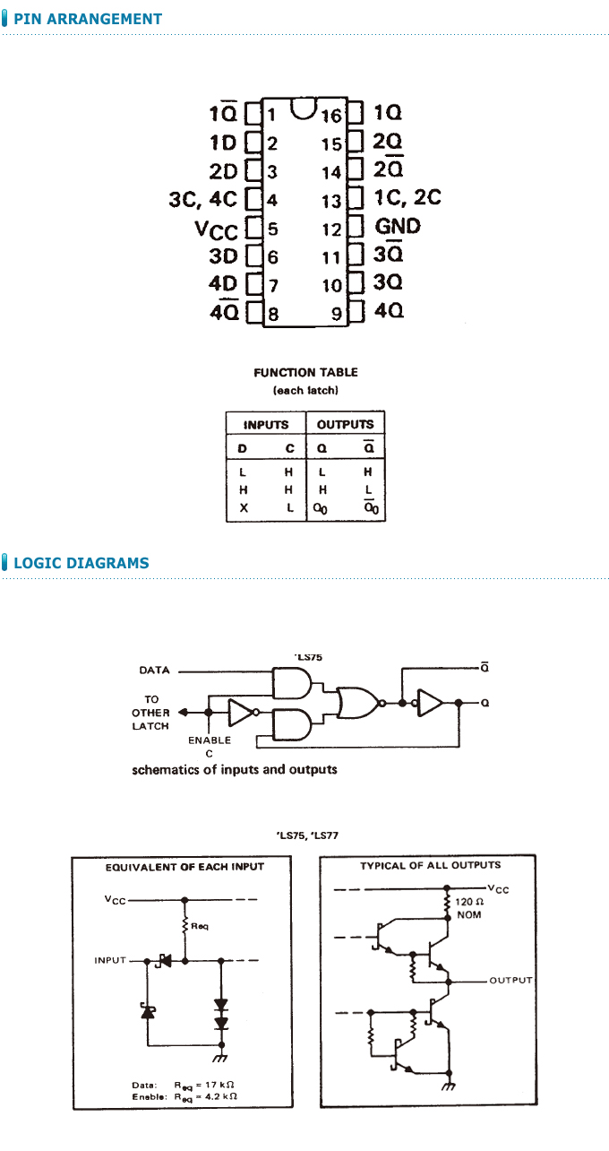 74LS75N(DIP) / 디바이스마트
