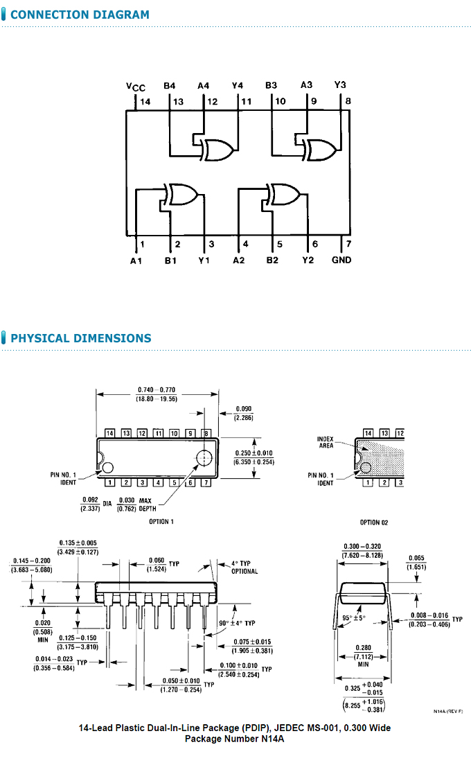 74LS86N(DIP) / 디바이스마트