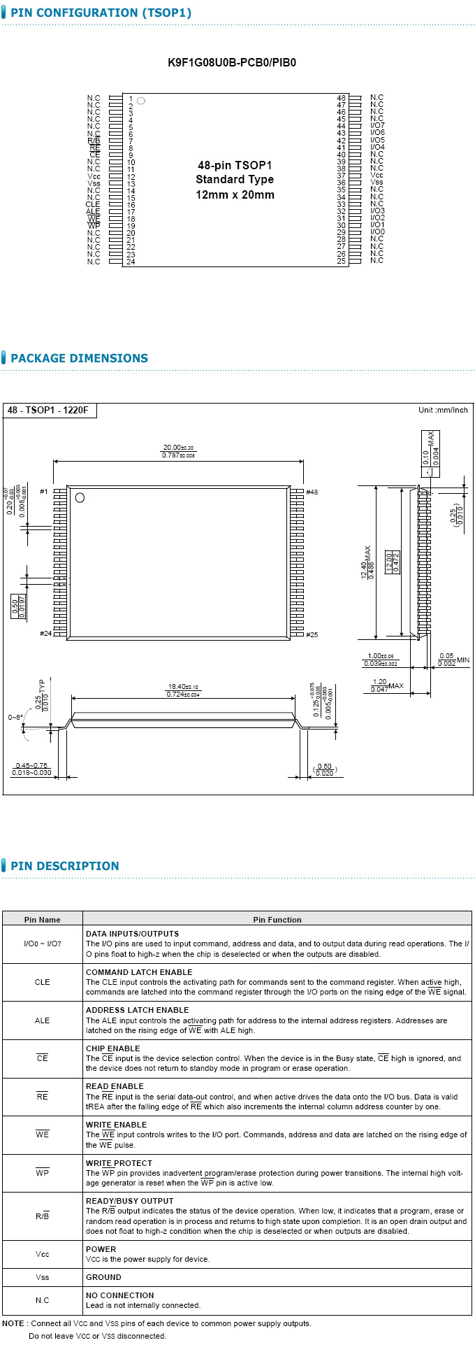K9F1G08U0B-PCB0 / 디바이스마트