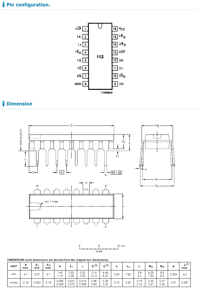 74HC112N(DIP) / 디바이스마트