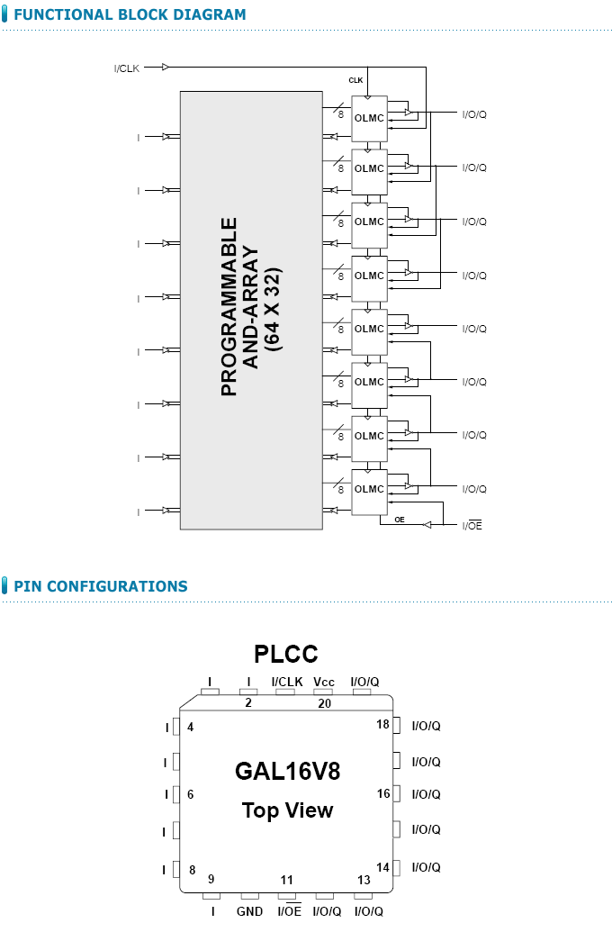 GAL16V8D-15LJN / 디바이스마트