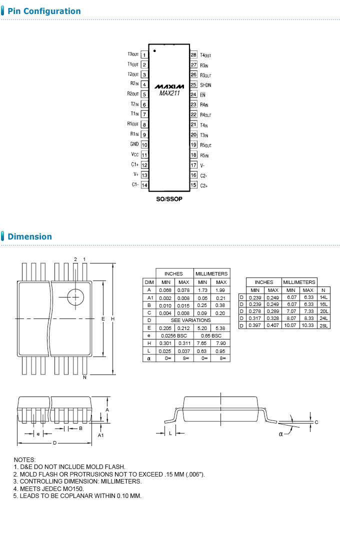 MAX211CWI / 디바이스마트