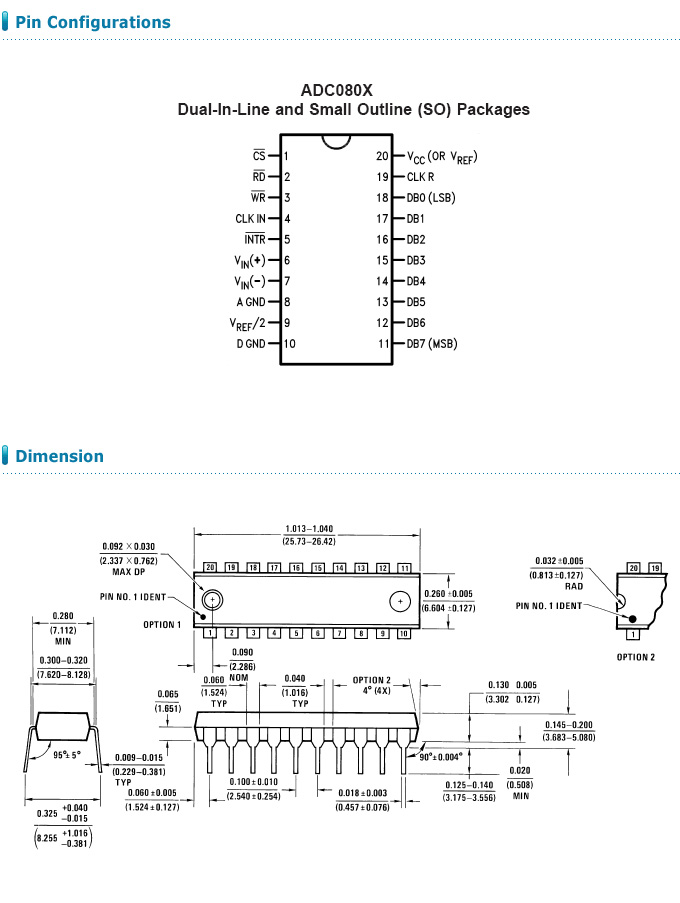 ADC0804LCN / 디바이스마트