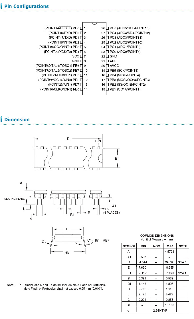 ATmega48V-10PI / 디바이스마트