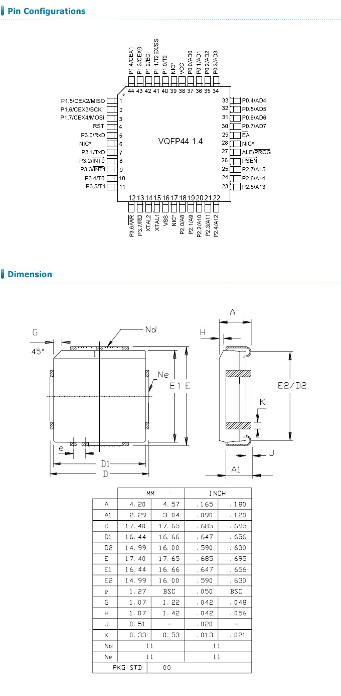 AT89C51RB2-SLSCM / 디바이스마트