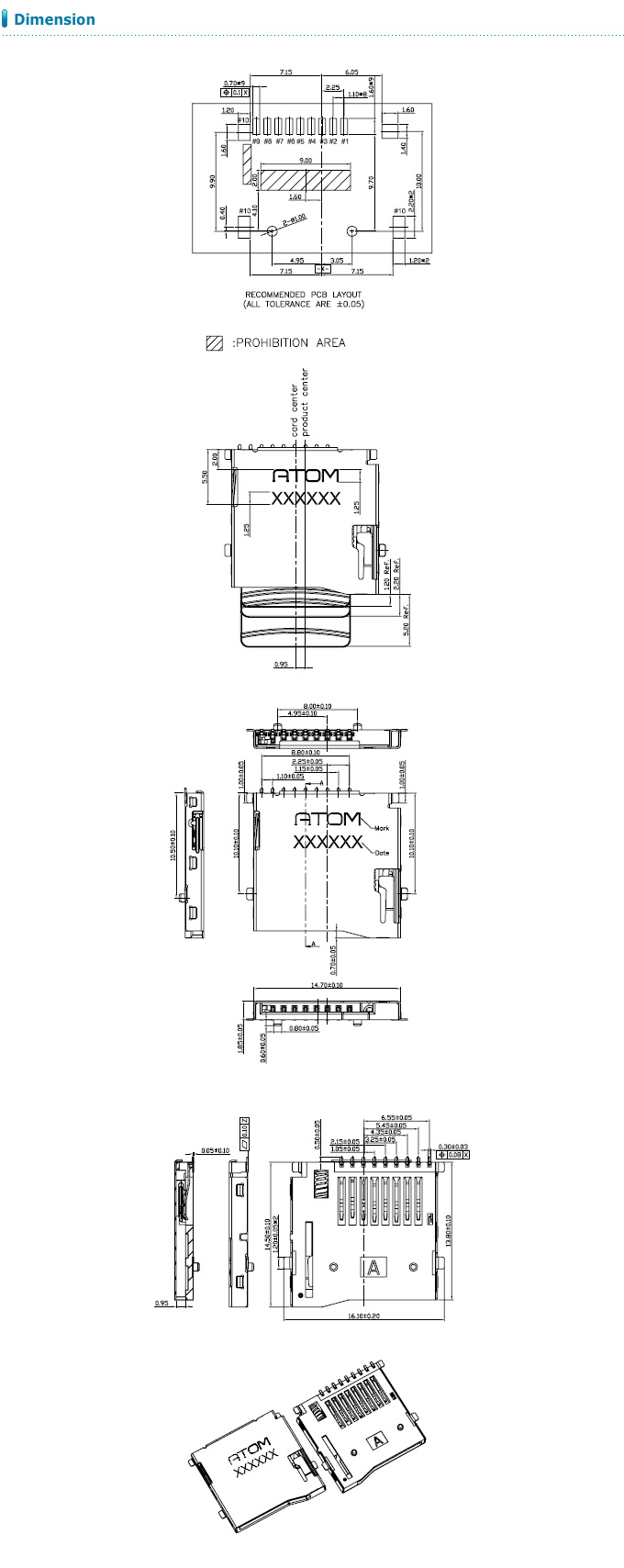 Micro SD 소켓 (MR07-NT20330) / 디바이스마트