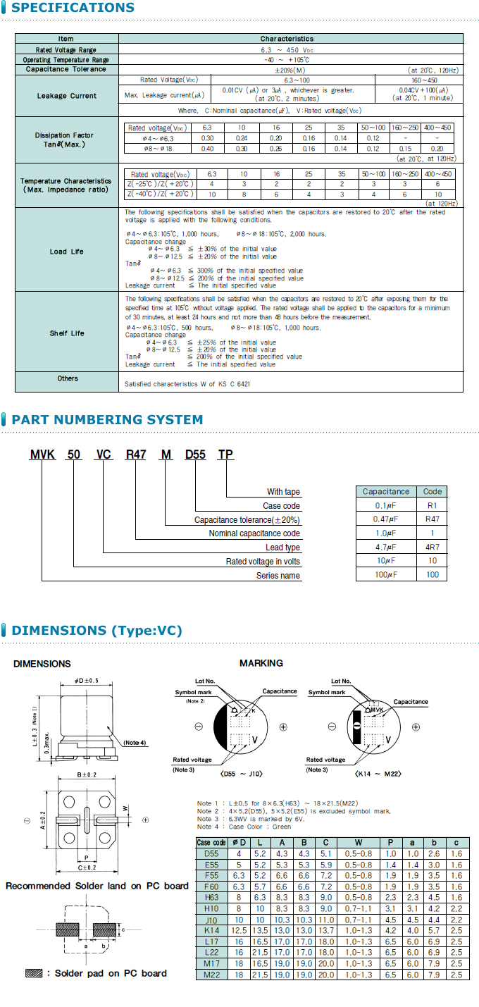 SMD E/C 25V 220uF (105℃)-(8X10mm) / 디바이스마트