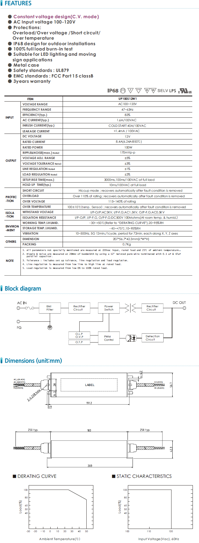 UP100S12W1 / 디바이스마트