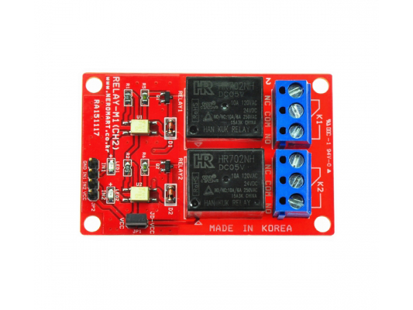 5V 2CH Relay Module RELAY-M1(CH2)-5V (NER-11340) / 디바이스마트