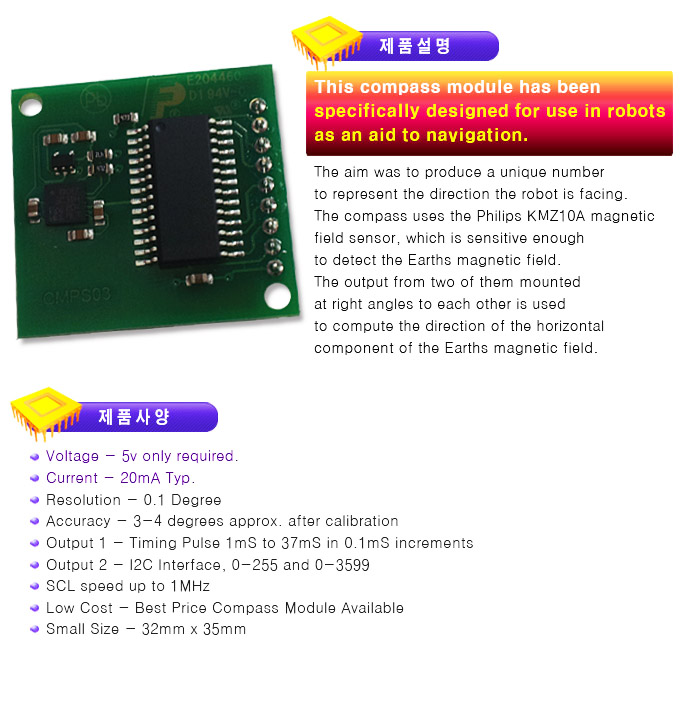 Magnetic Compass Module / 디바이스마트