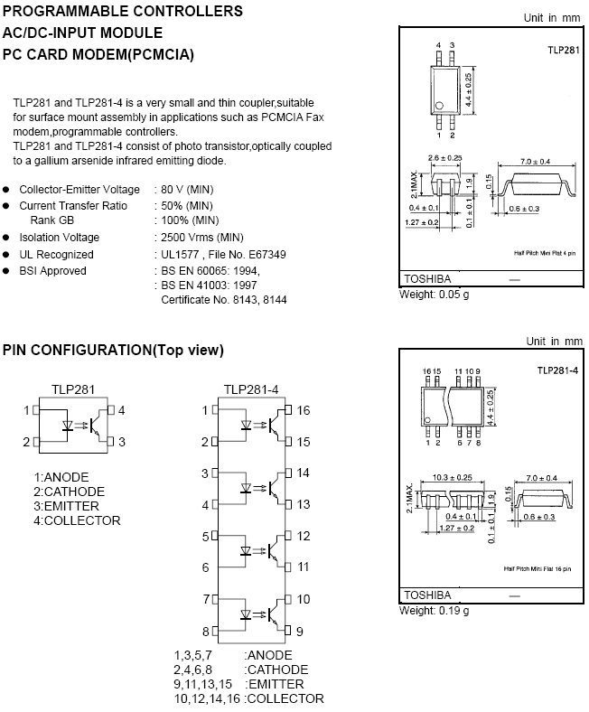 TLP281-4 / 디바이스마트