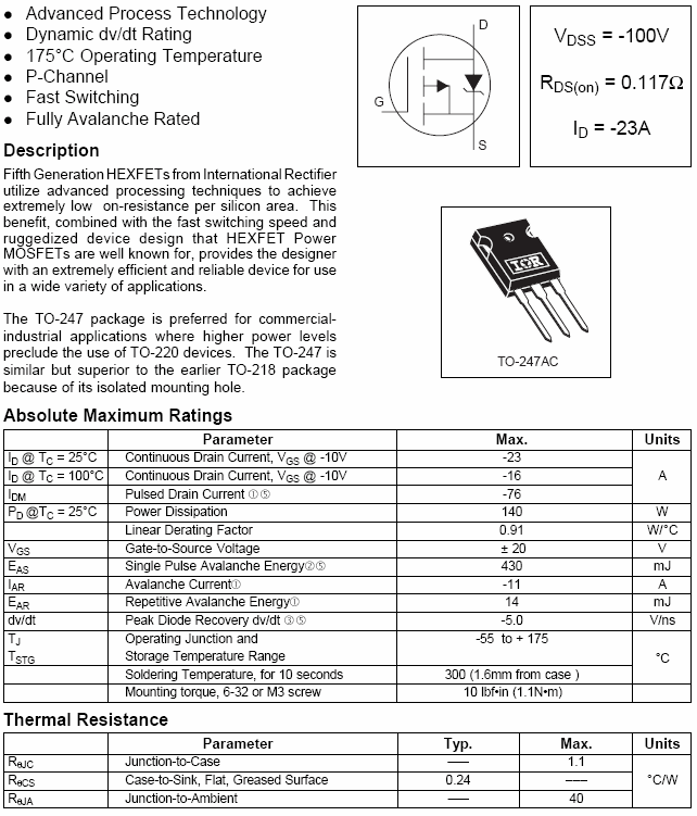 IRFP9140N / 디바이스마트