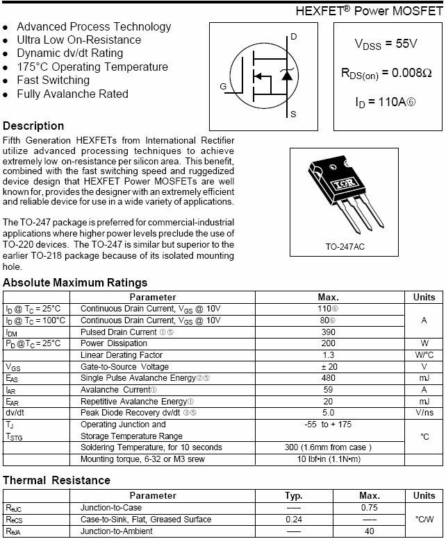 IRFP064N / 디바이스마트