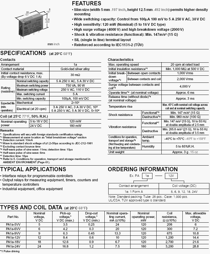 PA1a 5V (APAN3105) / 디바이스마트
