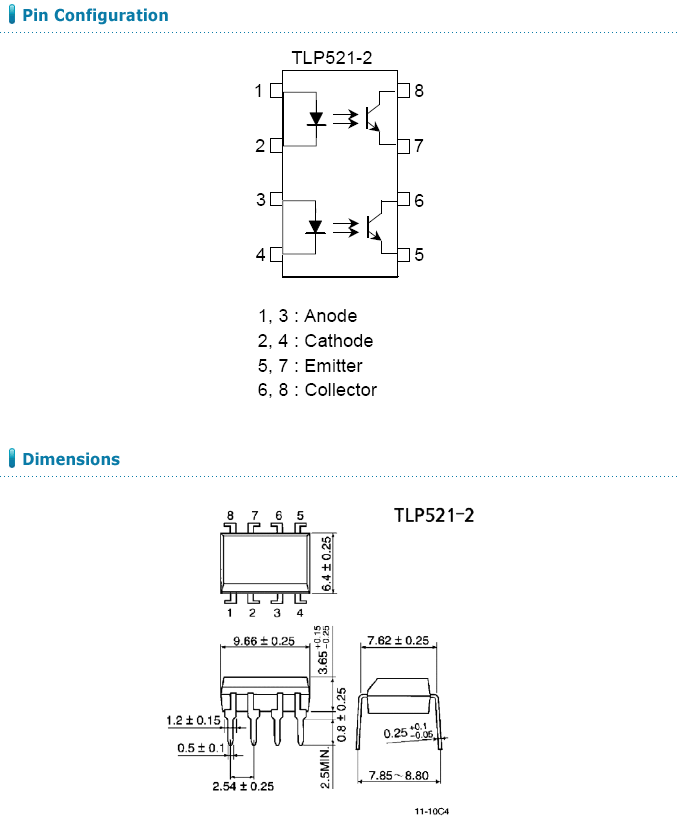 TLP521-2 / 디바이스마트