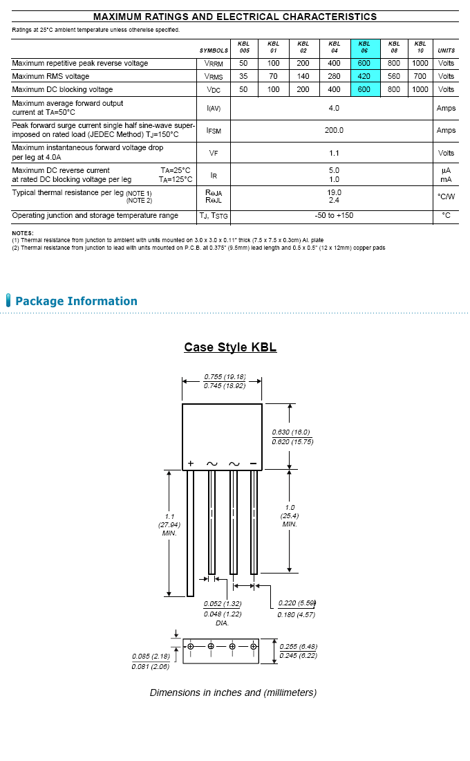 KBL406 / 디바이스마트