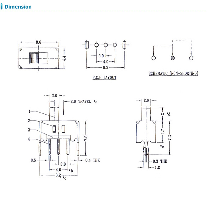 SS-12D02 (노브 길이 : 4MM) / 디바이스마트