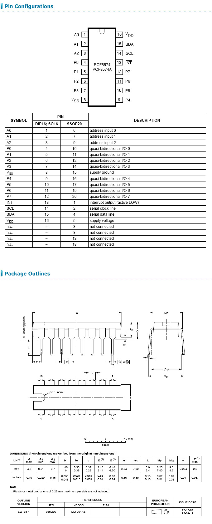 PCF8574AP / 디바이스마트