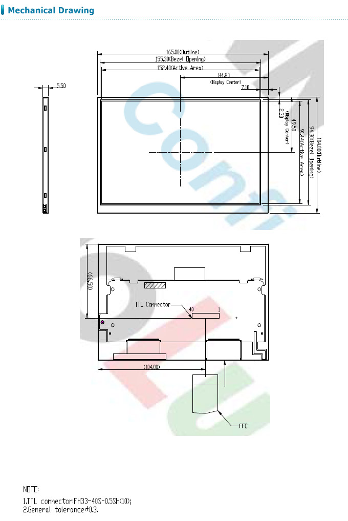 AT070TN83 V.1 [Touch 옵션] / 디바이스마트