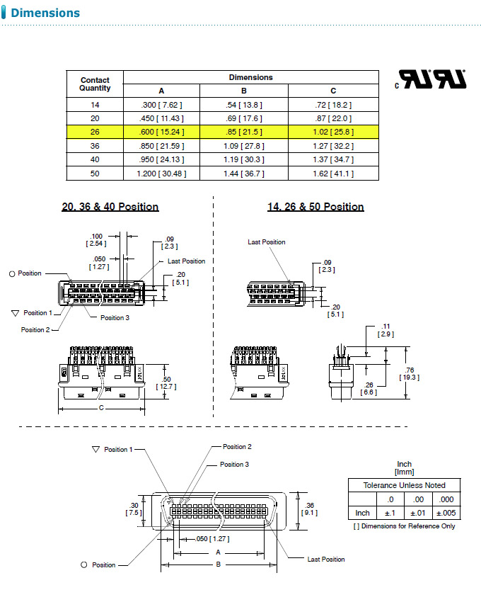 10126-3000PE (26P SOLDER PLUG) / 커넥터/PCB > 직사각형 커넥터 > 3M 커넥터 > 3M ™ 미니 ...