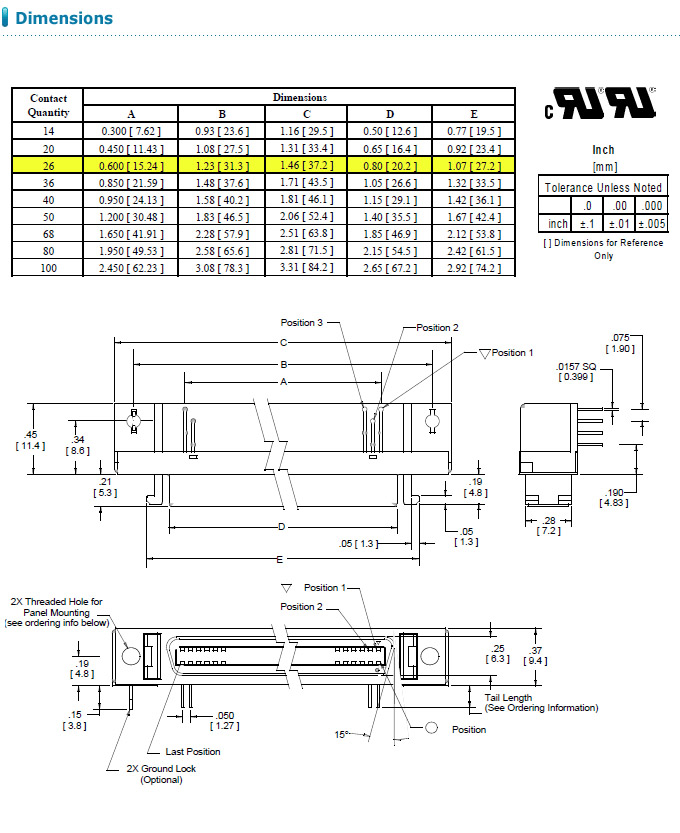 10226-52A2PL (26P RECPT RA) / 디바이스마트
