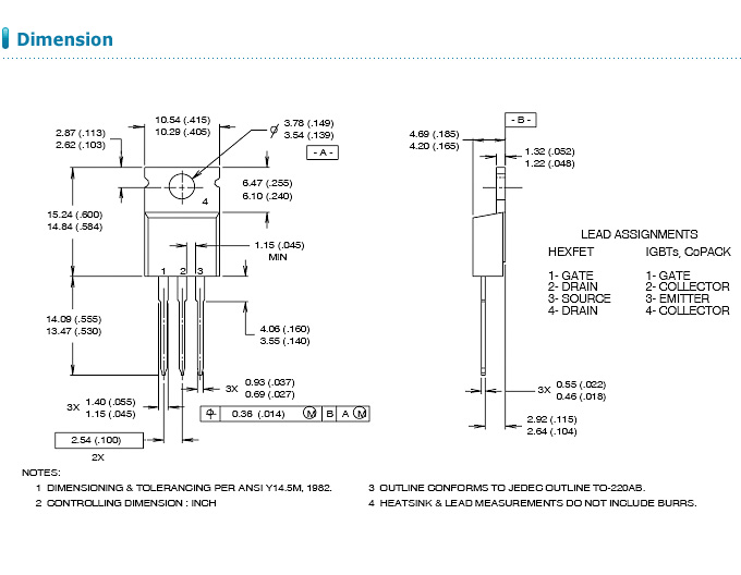 IRF520NPBF / 디바이스마트