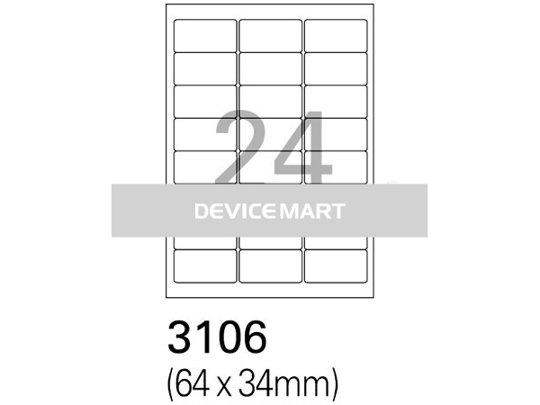 폼텍 라벨24칸100매 LS-3106 / 디바이스마트