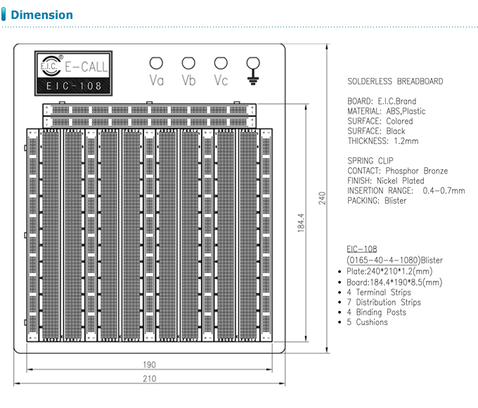 브레드보드 EIC-108 / 디바이스마트