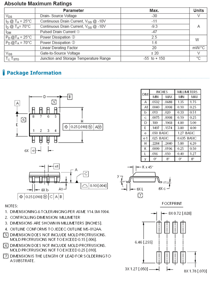 IRF7424 / 디바이스마트