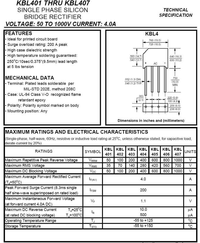 KBL407 / 디바이스마트