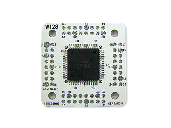 [W128L-8AU] ATMEGA128L-8AU 저전압용 변환기판 (완제품) / 디바이스마트